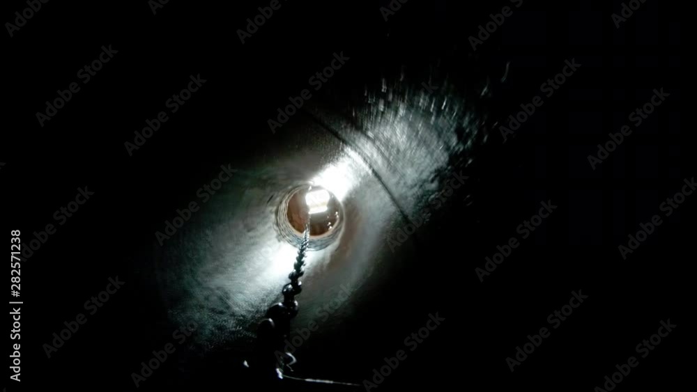 Well. Mechanism for raising water.Hydraulic structure.The guy picks up ...