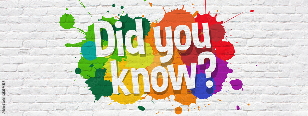 Did you know ? Stock Photo | Adobe Stock