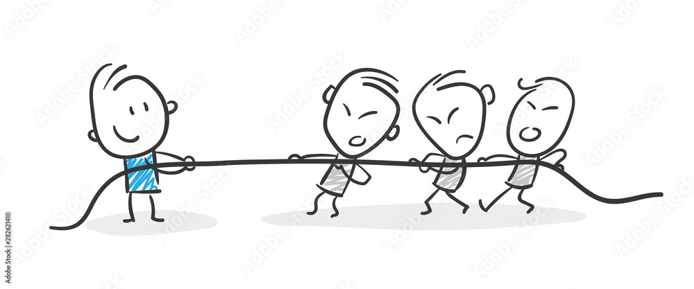 Stickman Blue: Competition. (Nr. 30) Stock Vector | Adobe Stock