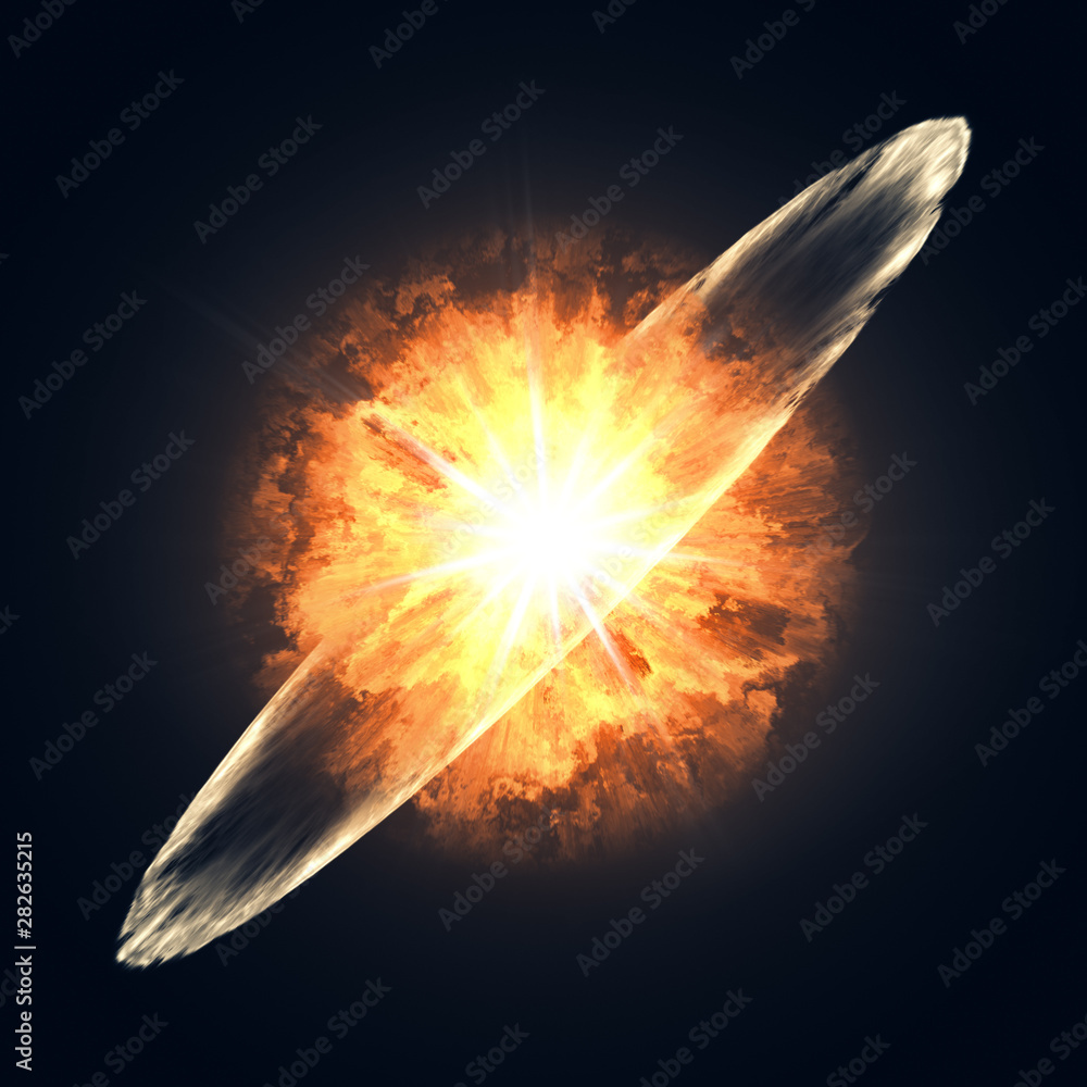 supernova explosion in space Stock Illustration | Adobe Stock