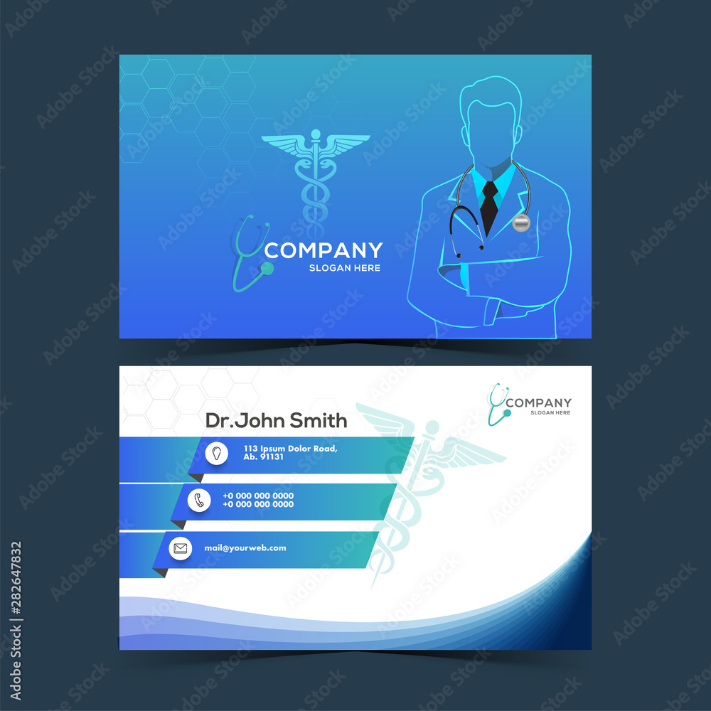 Health care card design or template. Stock Vector | Adobe Stock