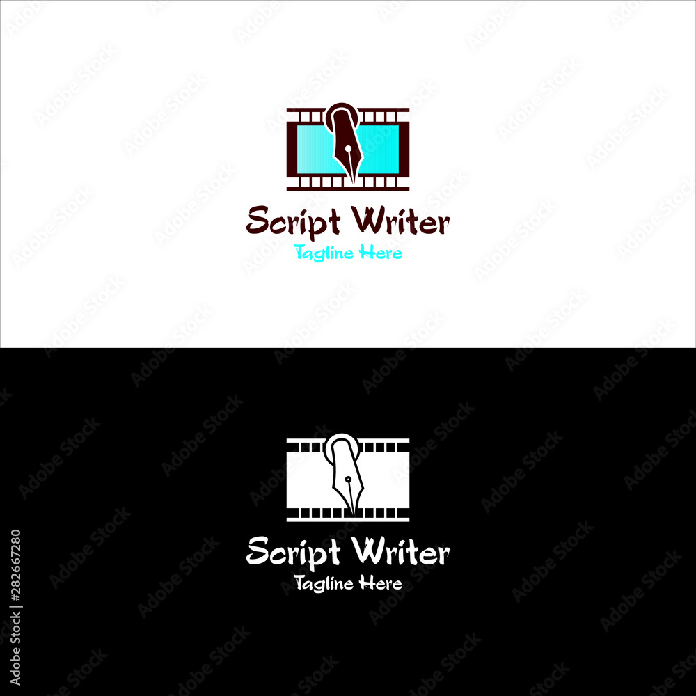 Script Writer Logo in Vector Stock Vector | Adobe Stock