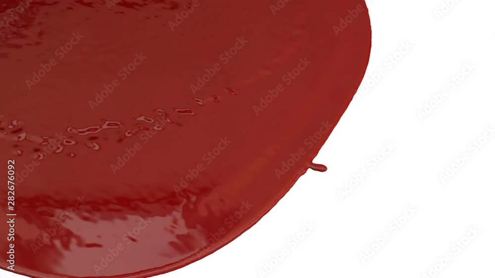 blood splash becomes spreading pool of blood, alpha included (FULL HD ...