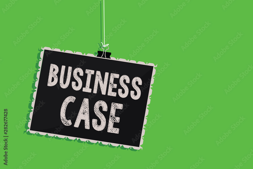 Text sign showing Business Case. Conceptual photo Proposition ...