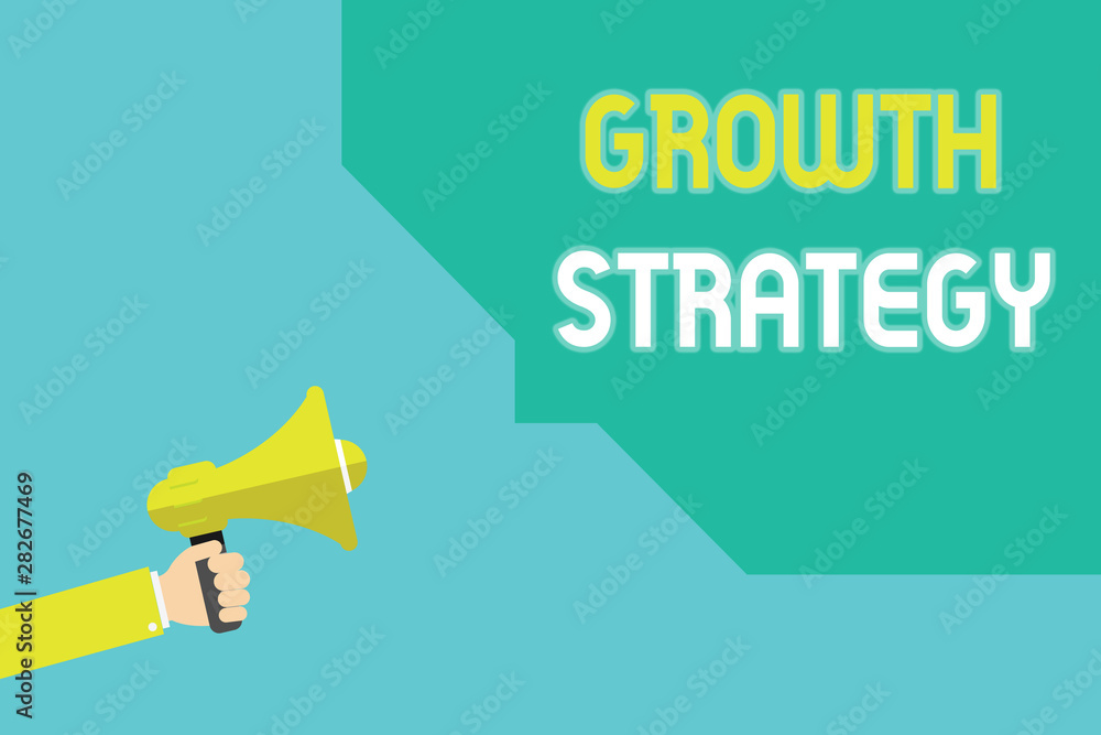 Writing note showing Growth Strategy. Business photo showcasing ...