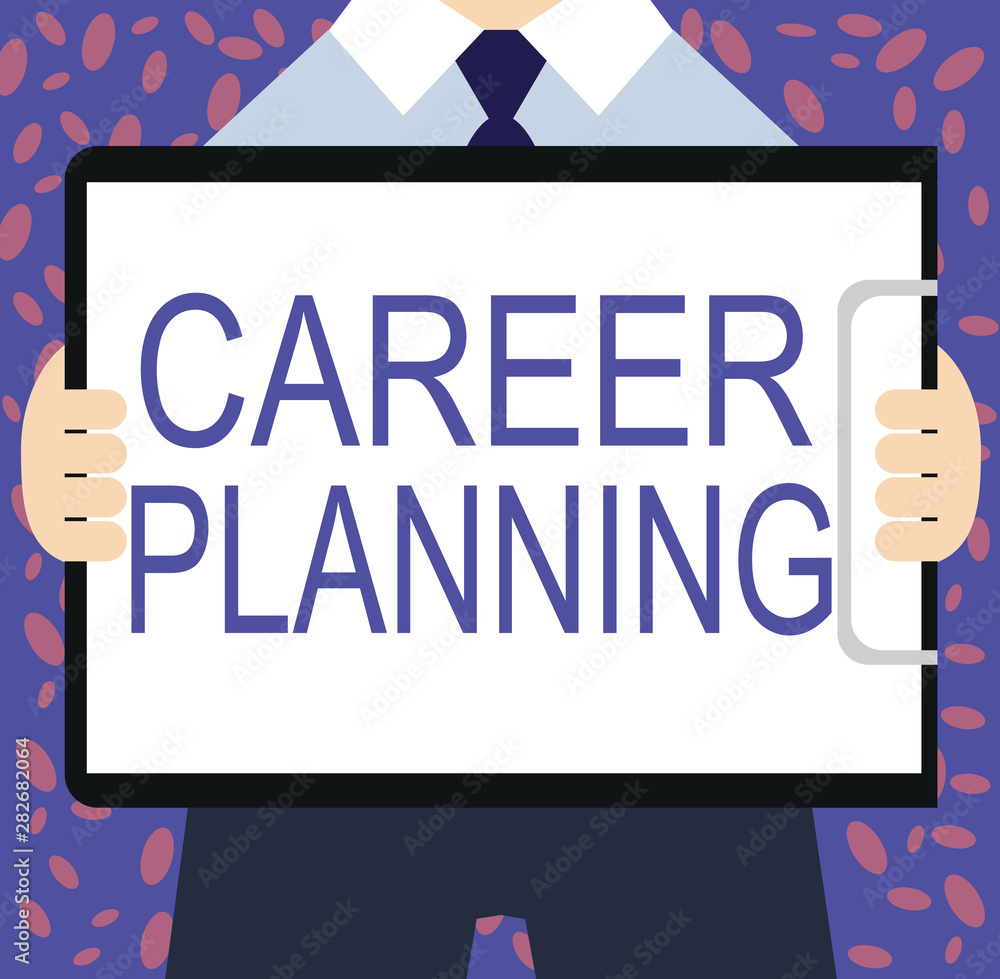 Writing note showing Career Planning. Business photo showcasing A list ...