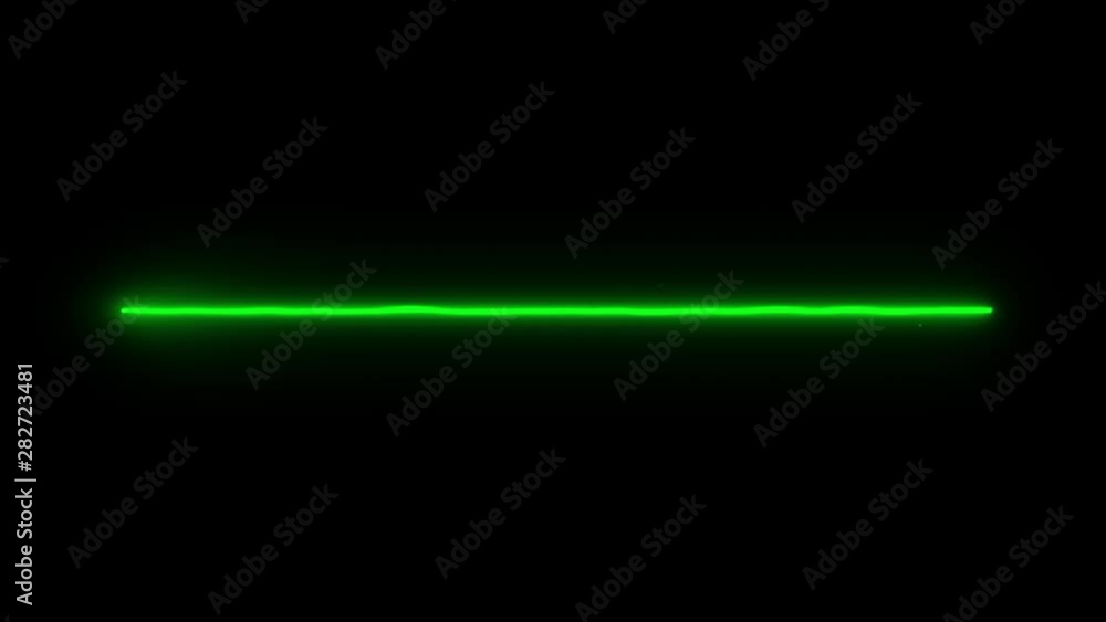 Realistic animation of a laser beam on a black background alpha channel ...
