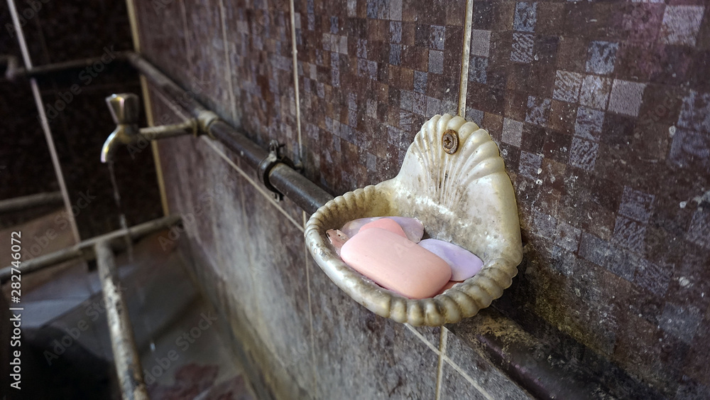 non-hygiene sinks and soaps, non-hygiene taps and soaps, Stock Photo ...