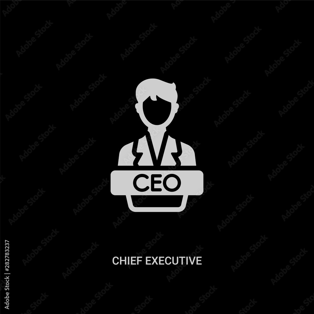 Executive Icon Black And White