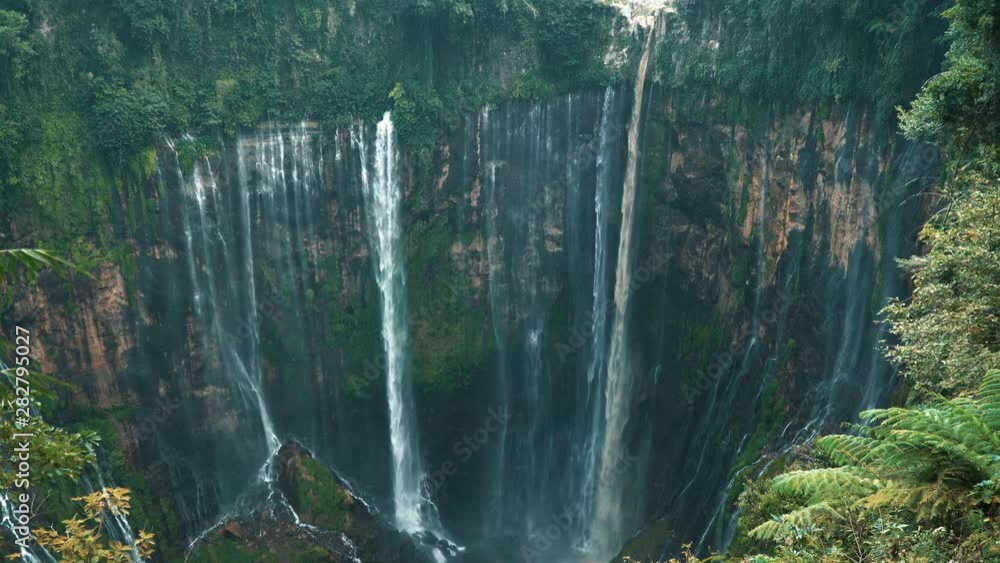 Coban Sewu or Tumpak Sewu Waterfalls (a thousand waterfalls), the most ...