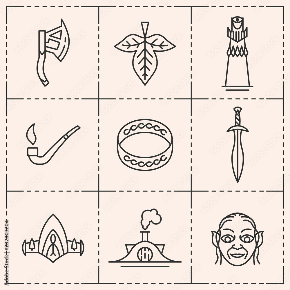 Fairytale and fantasy items. Stock Vector | Adobe Stock