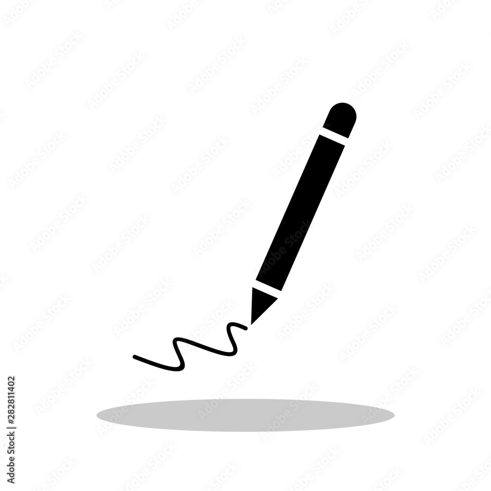 Signature icon in trendy flat style. Signature symbol for your web site ...