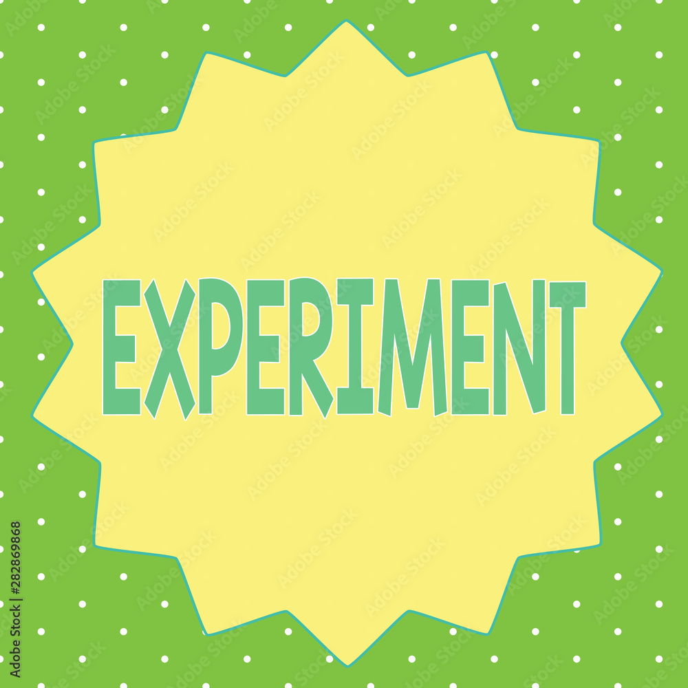 Word writing text Experiment. Business concept for Scientific procedure ...