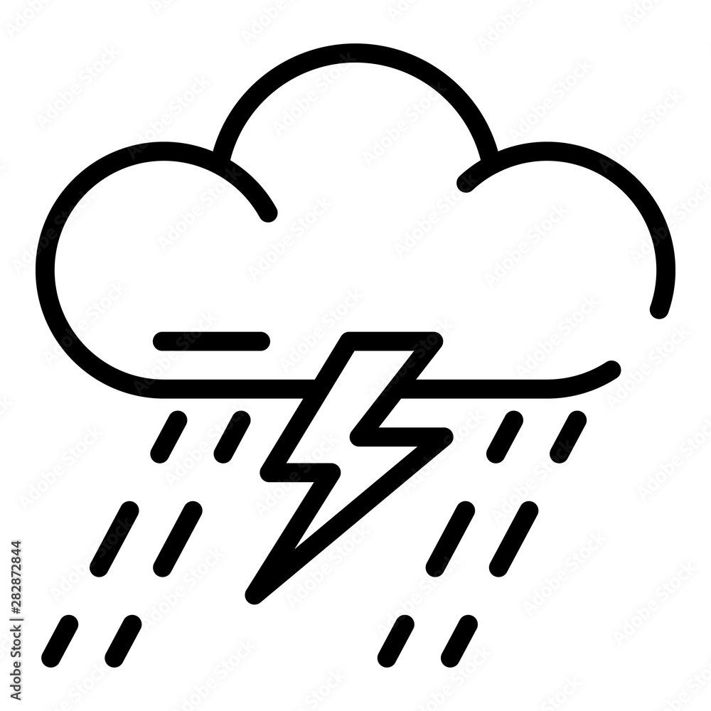 Rain Cloud Outline