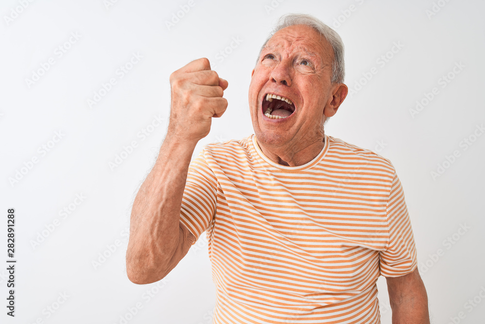 Angry Man Screaming Standing