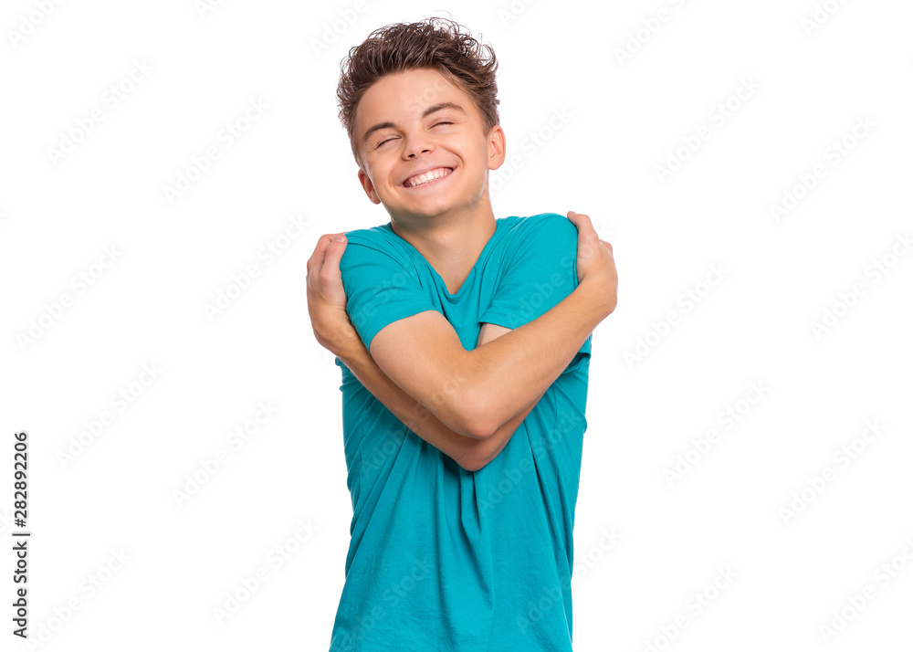 Cute Teenage Boy Smiling