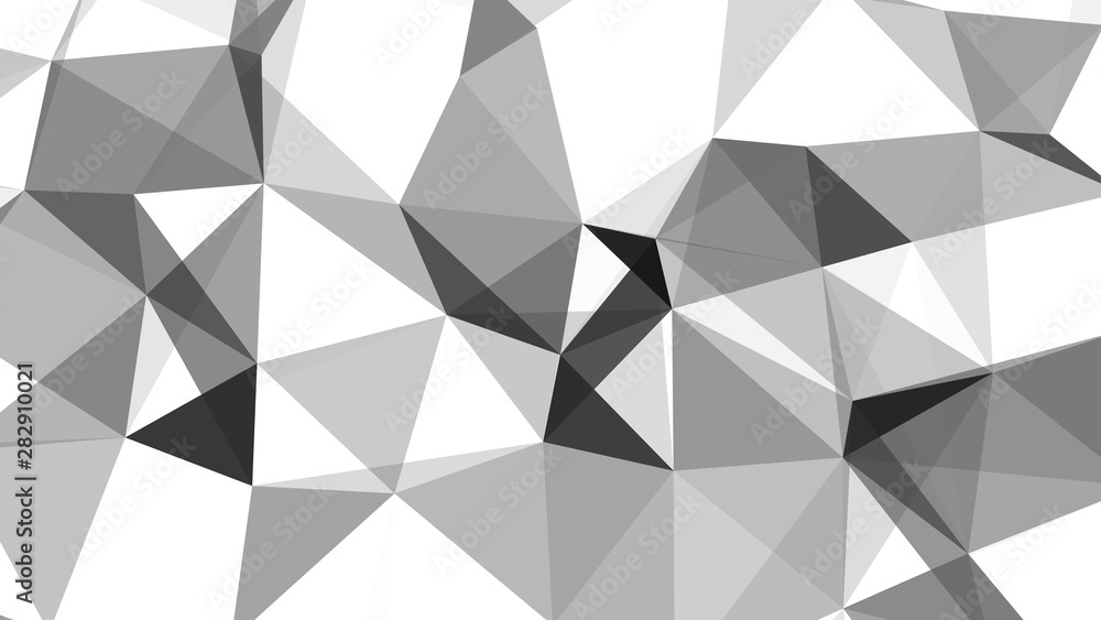 Network of bright connected triangles. Gradient wave on white ...