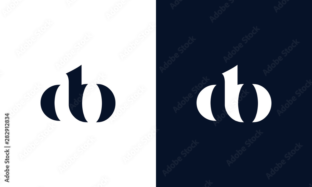 Abstract letter DO logo. This logo icon incorporate with abstract shape ...