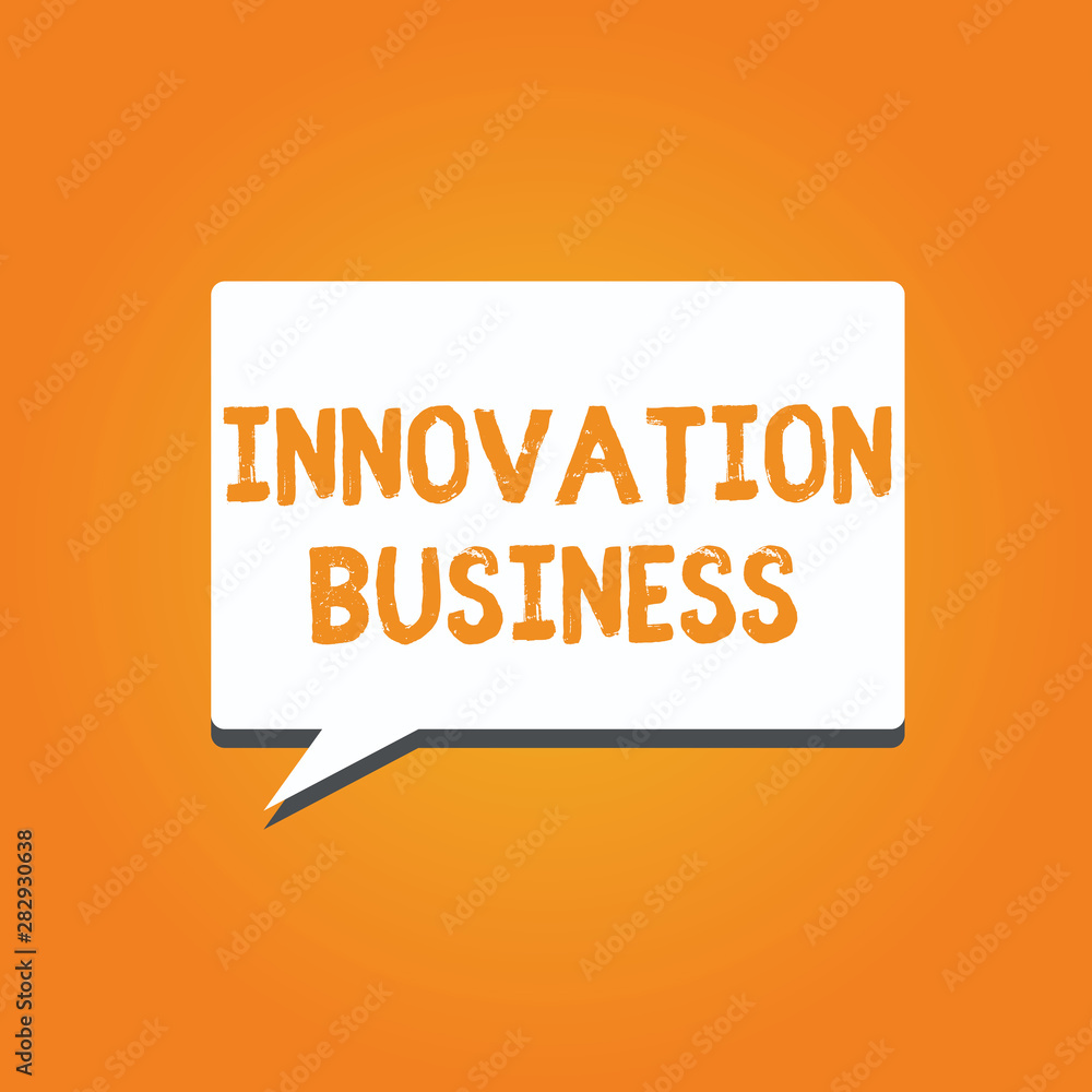 Word writing text Innovation Business. Business concept for Introduce ...