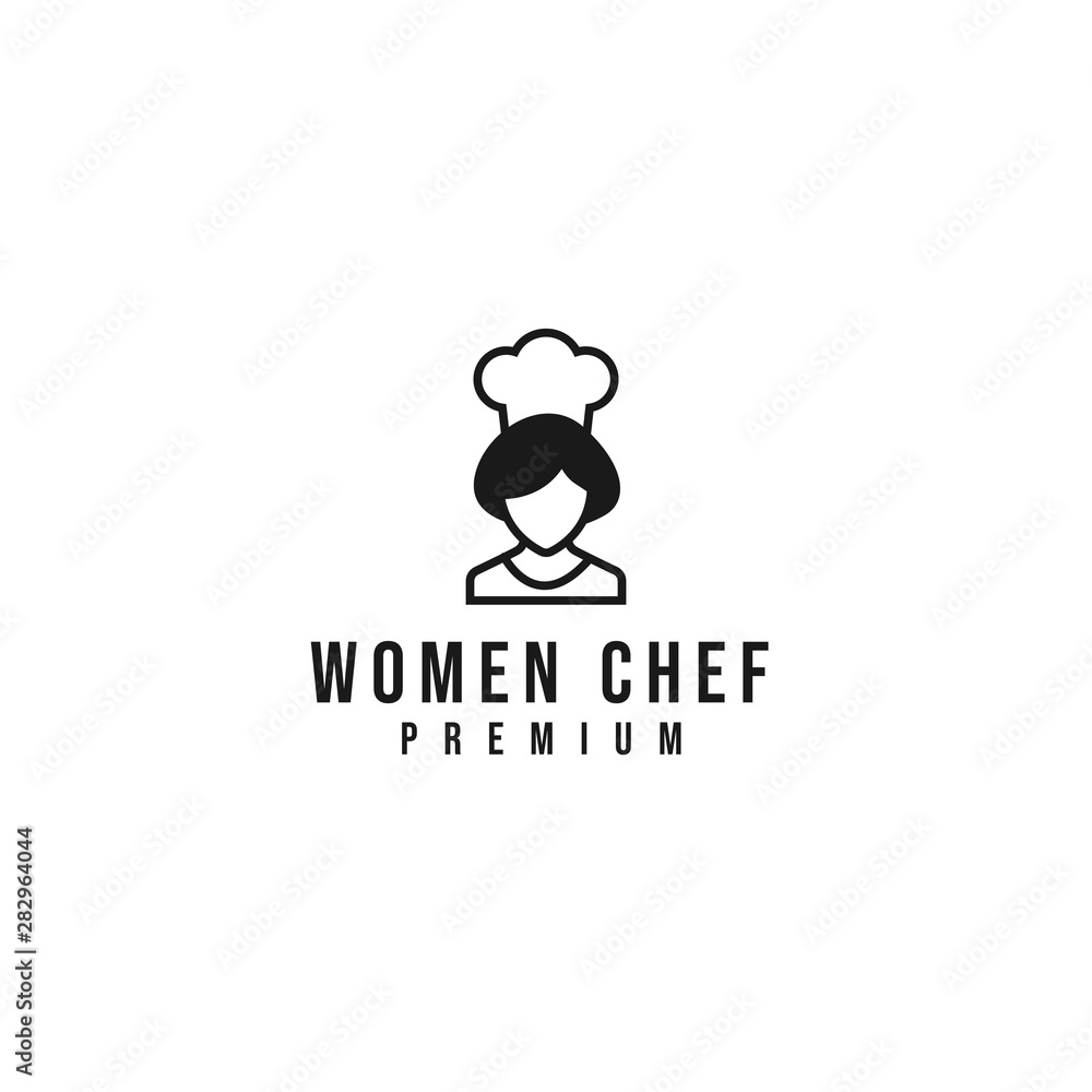 women chef logo Stock Vector | Adobe Stock