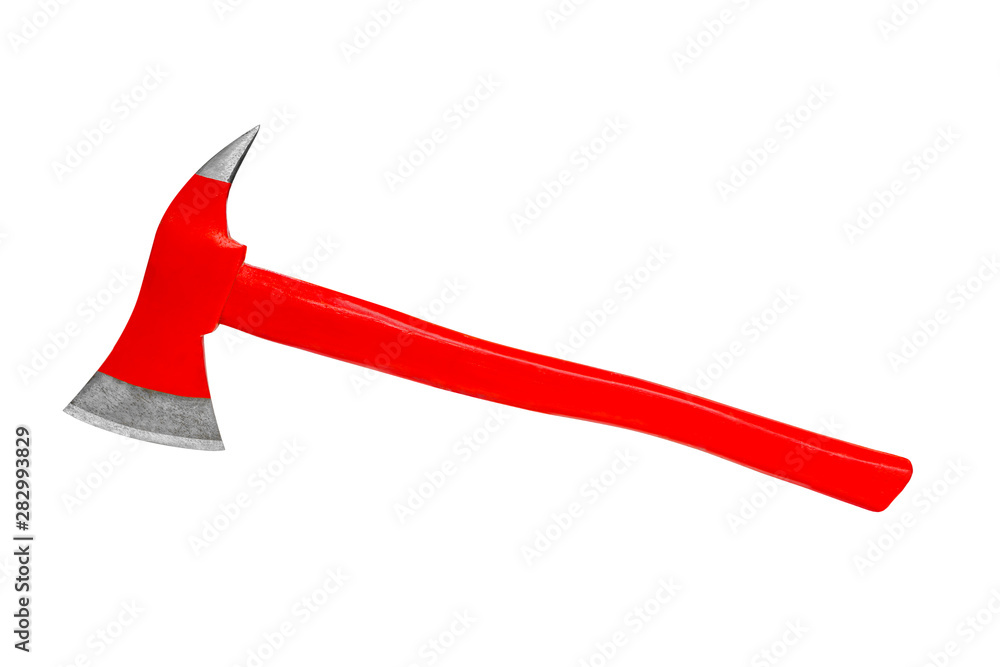 Fire axe isolated on white background with clipping path Stock Photo ...