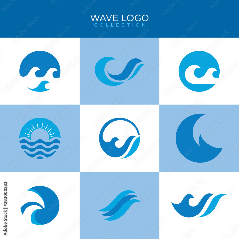 Water Flow Vector Logo