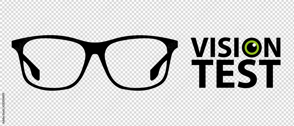 Vision Test, Eye Test Concept - Vector Illustration - Isolated On ...