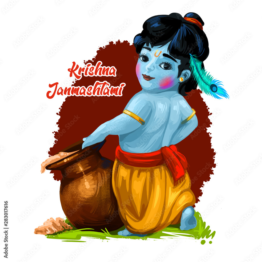 Krishna Janmashtami or Gokulashtami annual Hindu festival celebrates ...