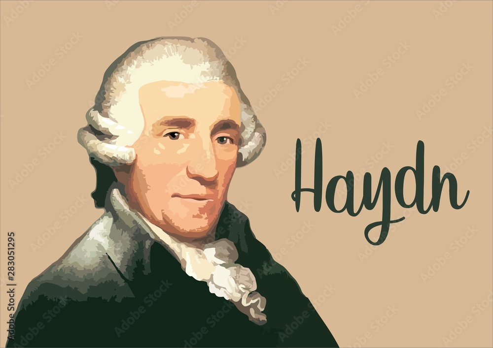 Great composers - Joseph Haydn Stock Vector | Adobe Stock