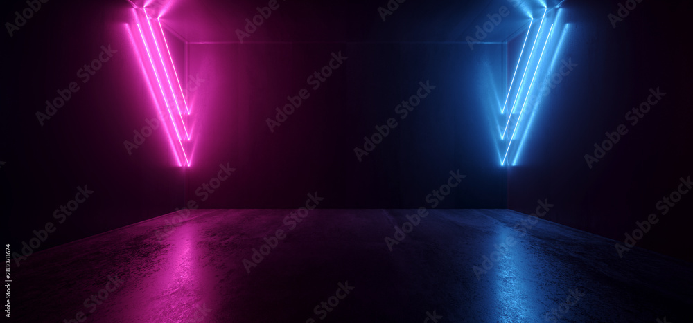 Neon Glowing Plasma Retro Cyber Virtual Purple Blue Luminous ...