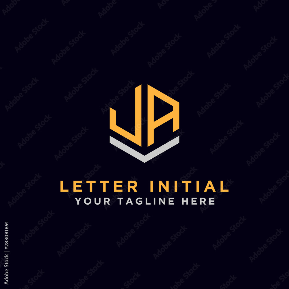 Inspiring logo designs for companies from the initial letters JA-Vector ...