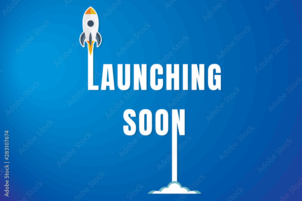 Creative Launching Soon Poster Design. Stock Vector | Adobe Stock