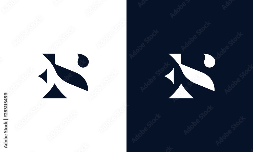 Abstract letter ES logo. This logo icon incorporate with abstract shape ...