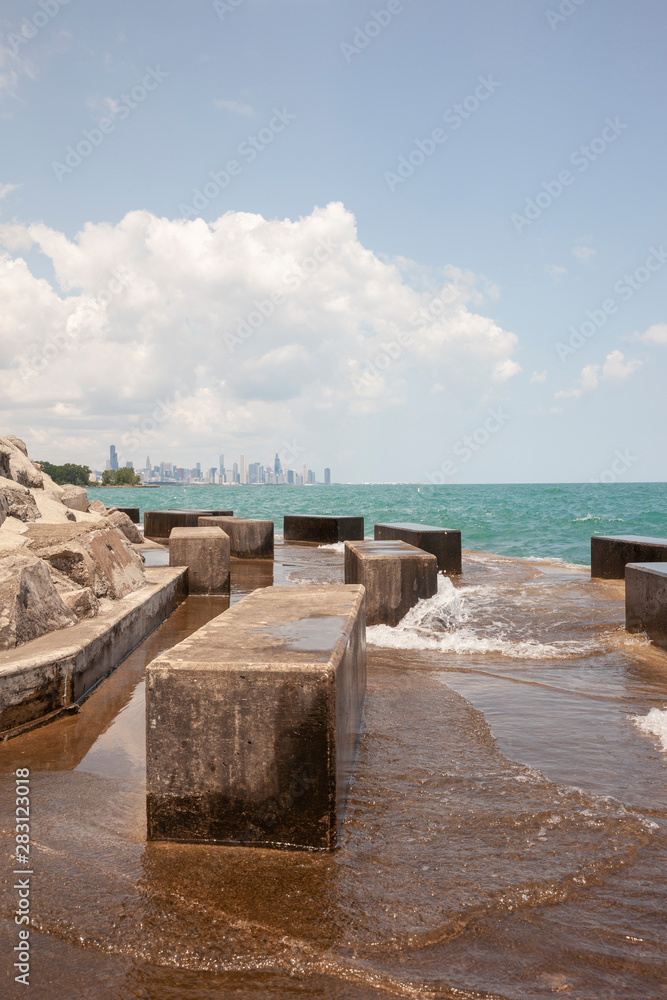 Promontory Point Chicago Stock Photo | Adobe Stock