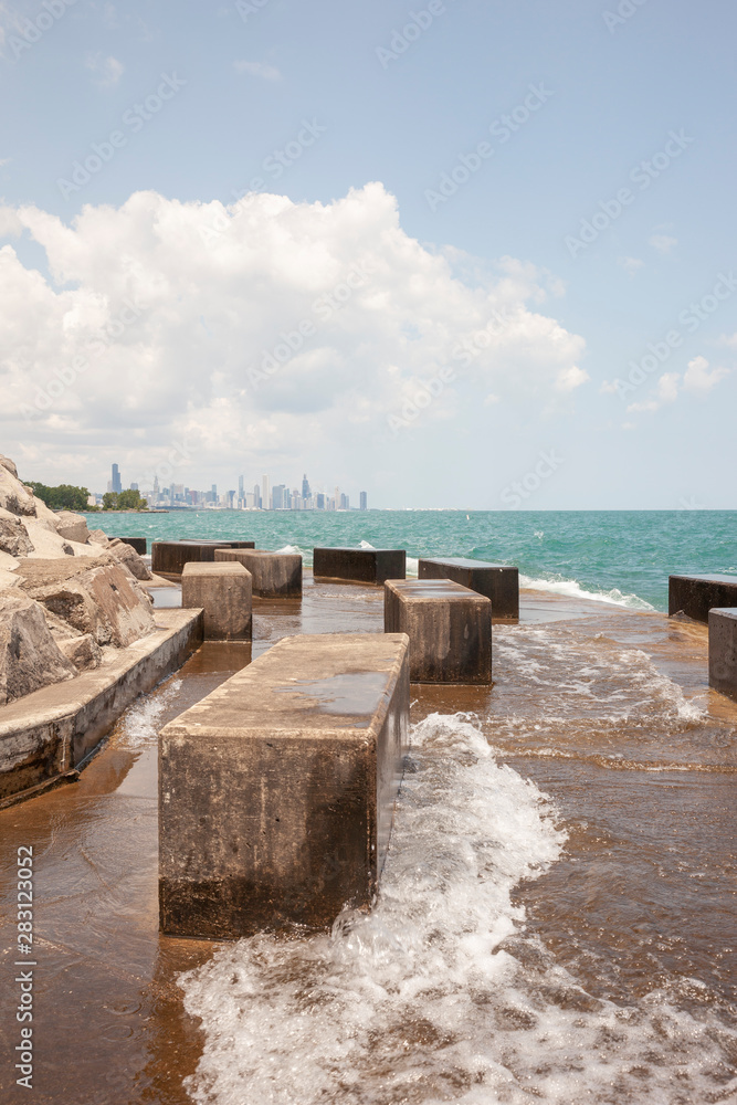 Promontory Point Chicago Stock Photo | Adobe Stock
