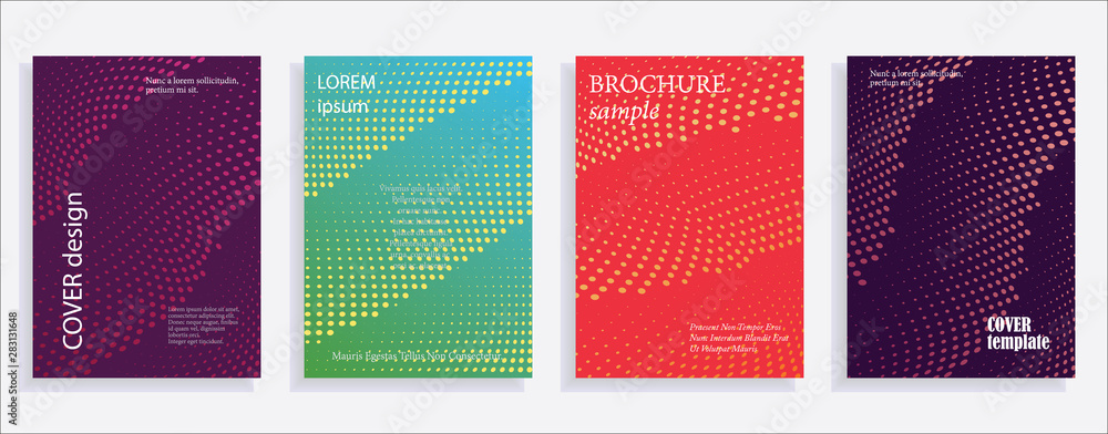 Minimalistic cover design templates. Set of layouts for covers of books ...