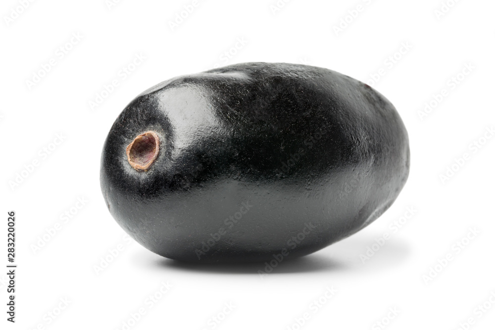 Whole single fresh Jamun berry Stock Photo | Adobe Stock