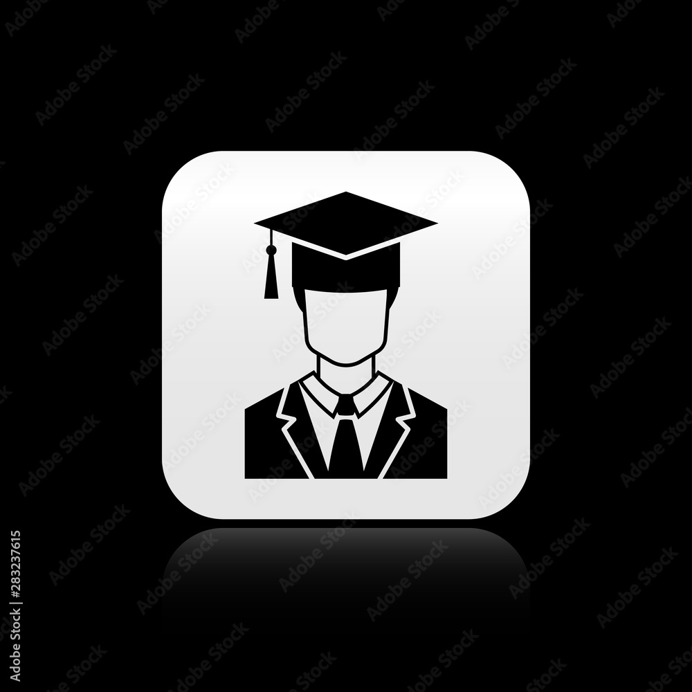 Graduation Icon Black
