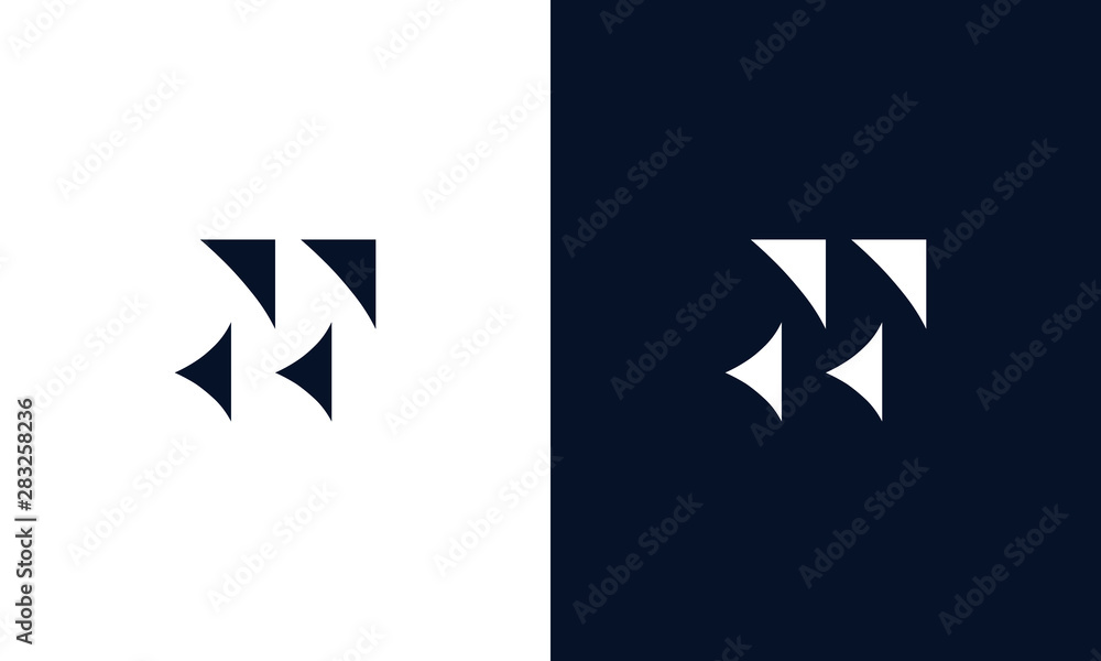 Abstract letter FF logo. This logo icon incorporate with abstract shape ...
