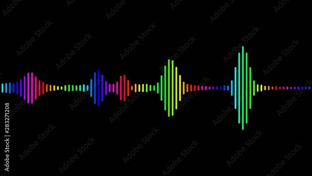 Audio Equalizer animation for music videos, night clubs, dance stage ...