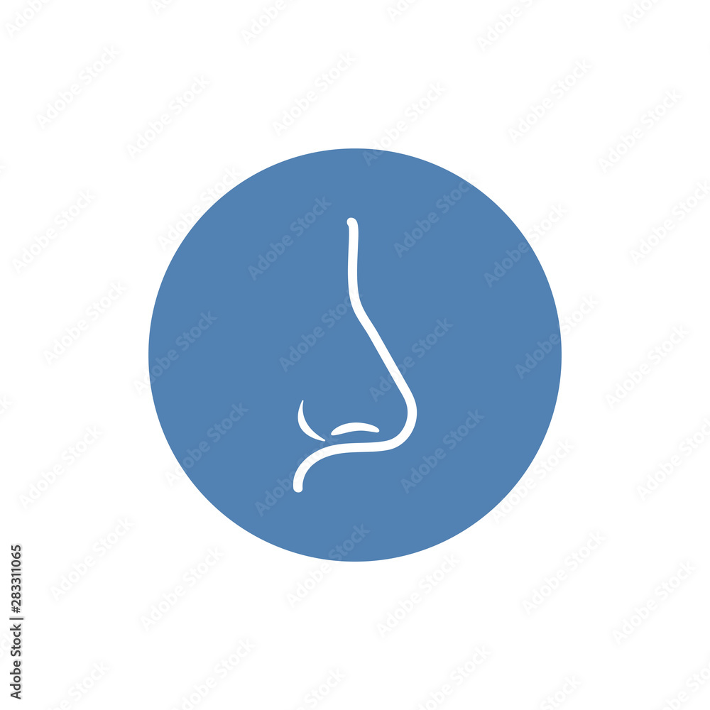 Human nose vector isolated. Nose symbol for your web site design, logo ...