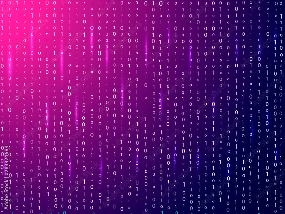 Matrix background. Vector illustration for banner, card or poster Stock ...
