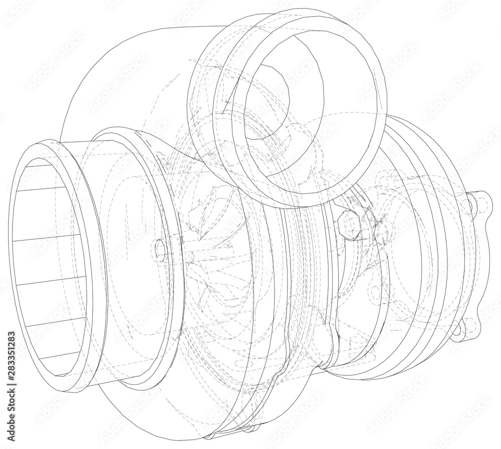 Turbocharger Sketch