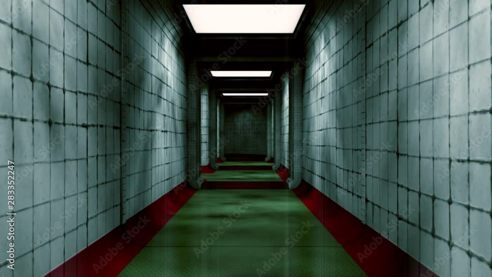 Scary Labyrinth Maze Underground Corridor 2 Stock ビデオ | Adobe Stock