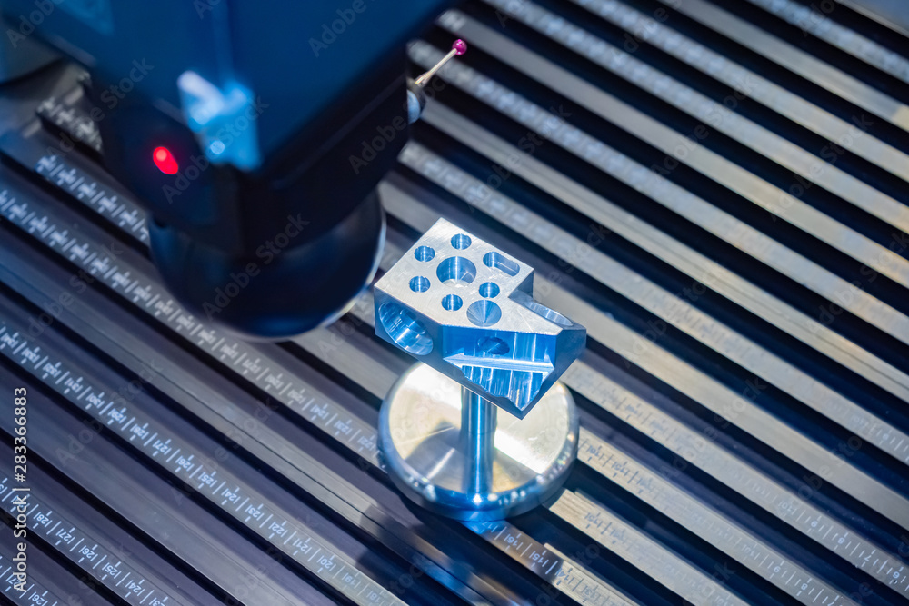 3D detail measurement. 3D measurement of metal billet. Equipment for ...