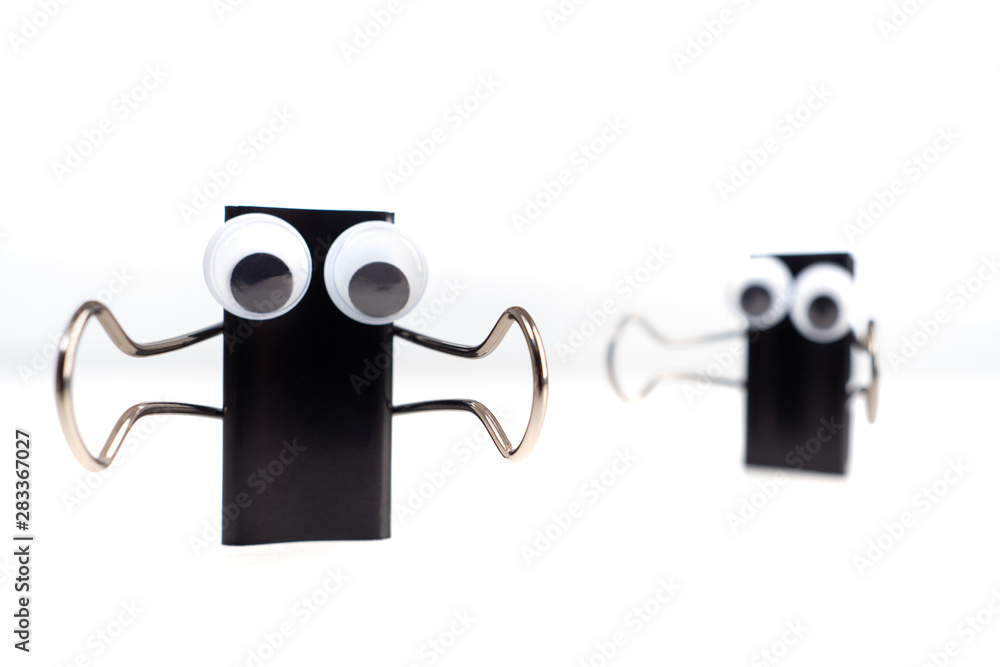 Emoji. Paper clips with bulging eyes. Emoji hugs. One ???????? creeps ...