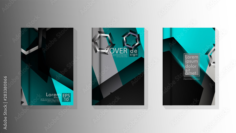 Vector collection of book cover backgrounds for brochures, leaflets ...