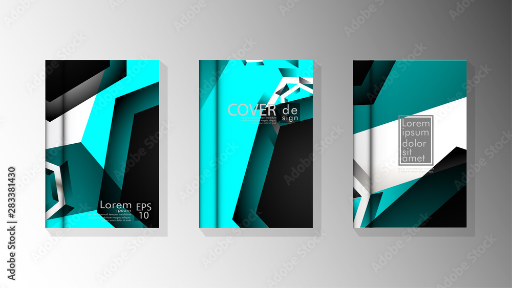 Vector collection of book cover backgrounds for brochures, leaflets ...