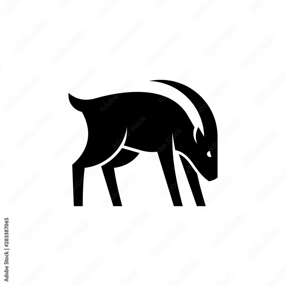Goat logo. Icon design. Template elements Stock Vector | Adobe Stock