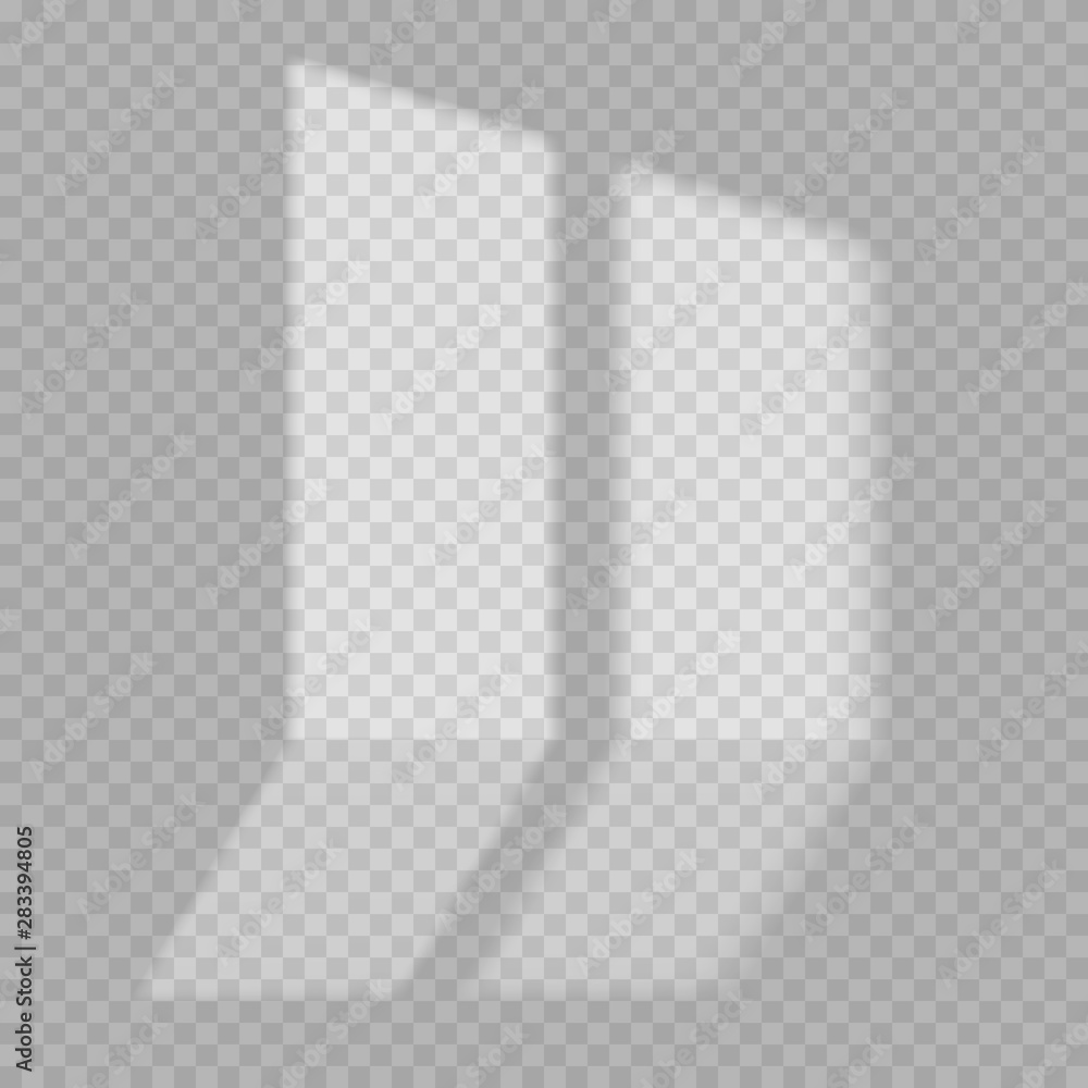 Window light and shadow realistic grey decorative background ...